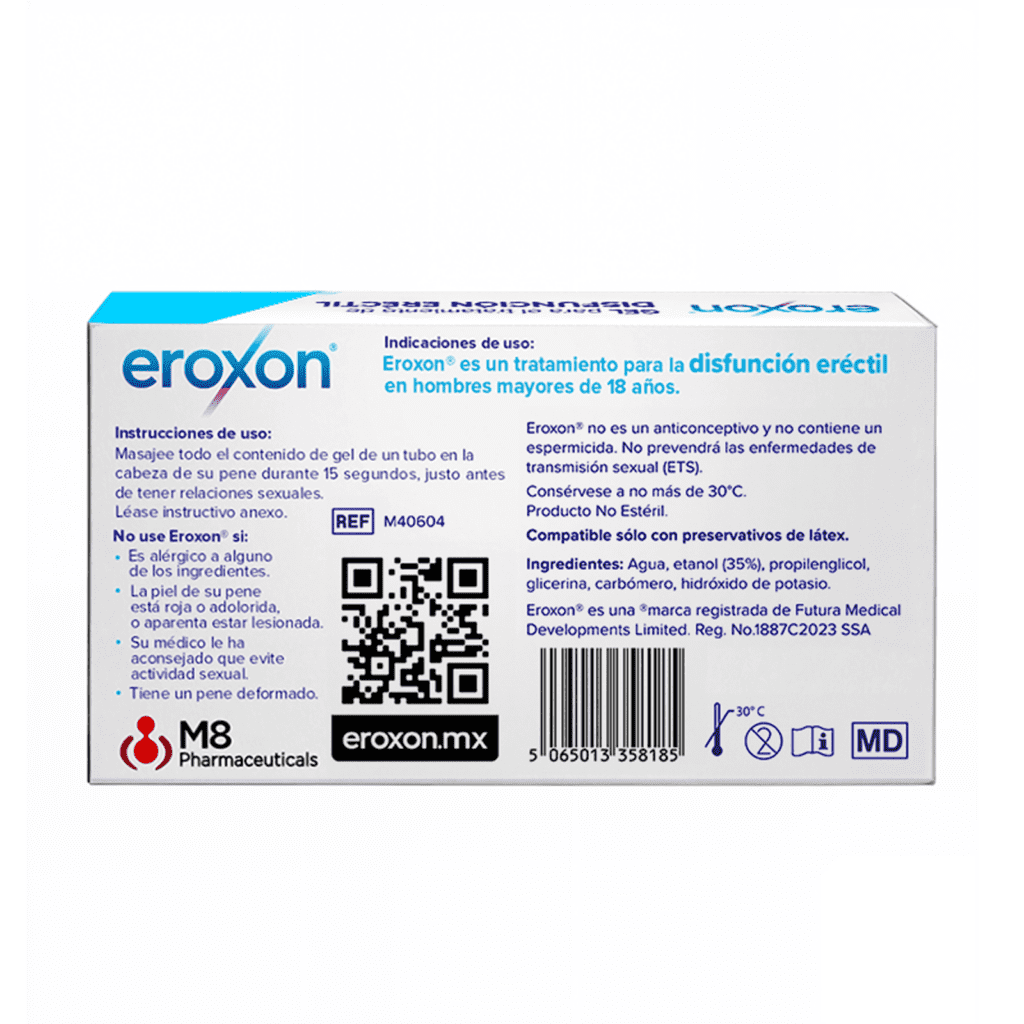 Eroxon® Gel C/4 Tubos: Tratamiento Innovador para la Disfunción Eréctil ...
